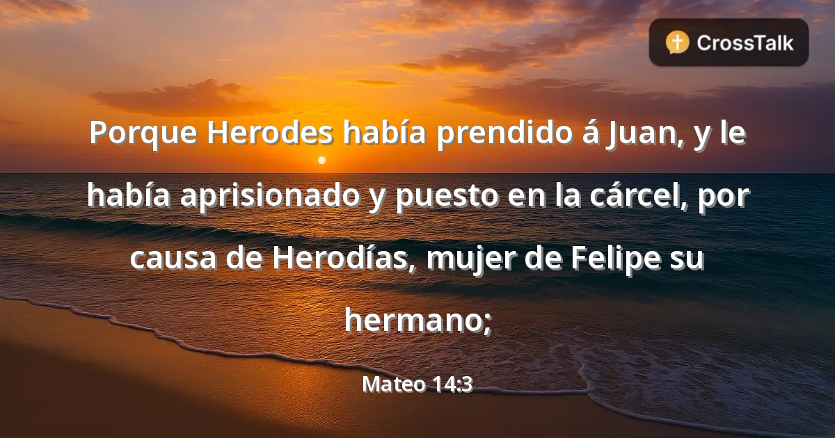 Mateo 14:3 | Bible Chat