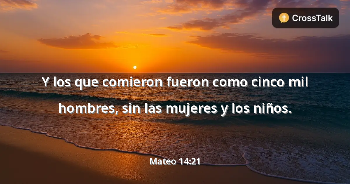 Mateo 14:21 | Bible Chat