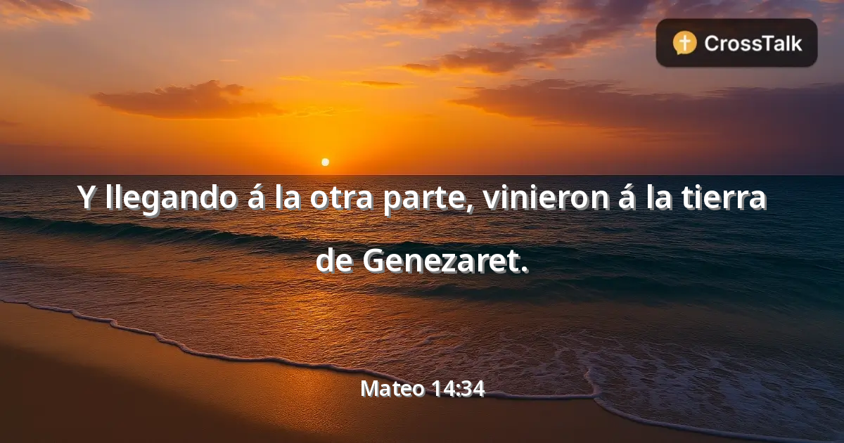 Mateo 14:34 | Bible Chat