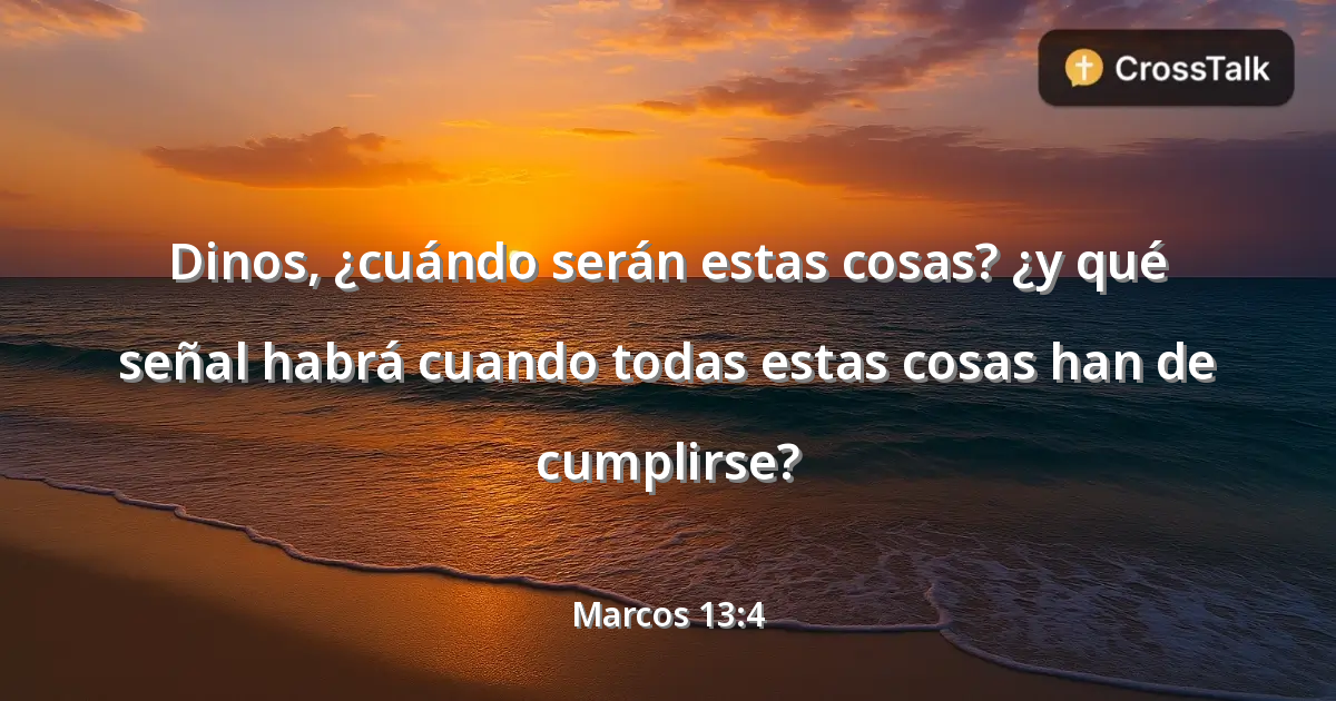 Marcos 13:4 | Bible Chat