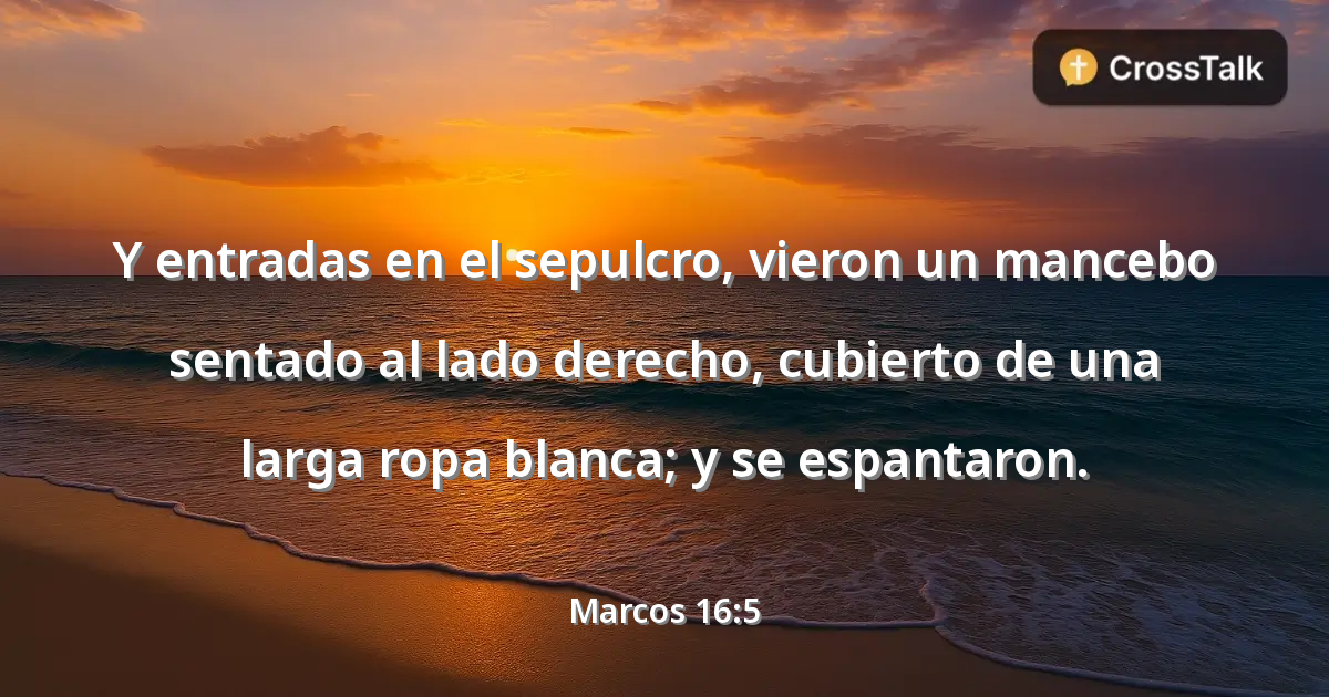 Marcos 16:5 | Bible Chat