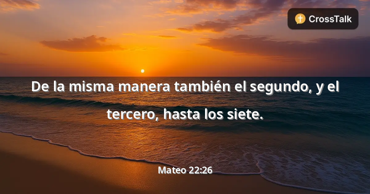Mateo 22:26 | Bible Chat