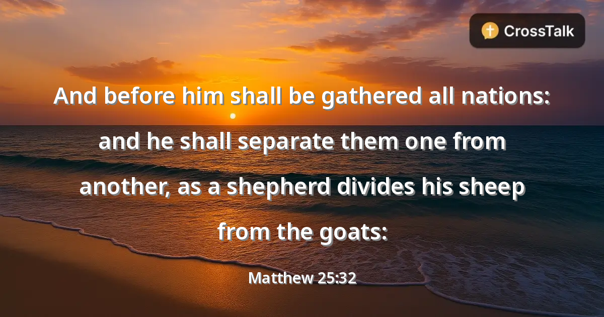 Matthew 25:32 | Bible Chat