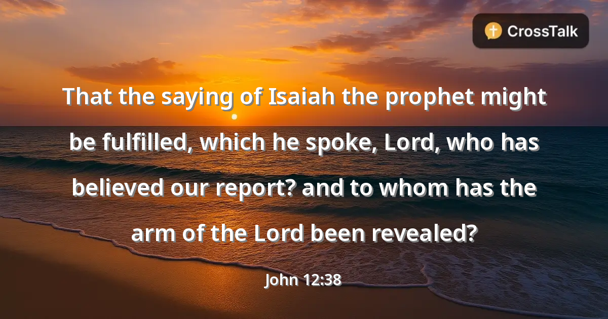 John 12:38 | Bible Chat