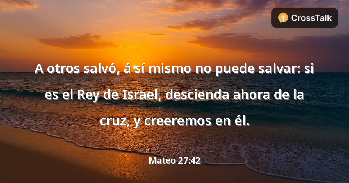 Mateo 27:42 | Bible Chat