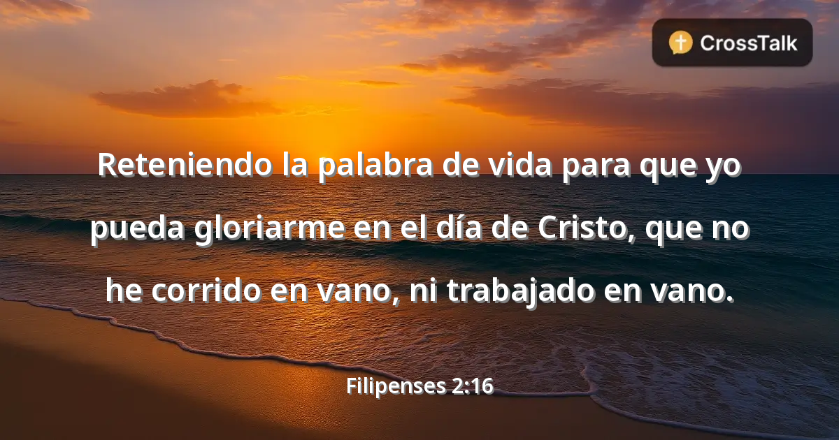 Filipenses 2:16 | Bible Chat