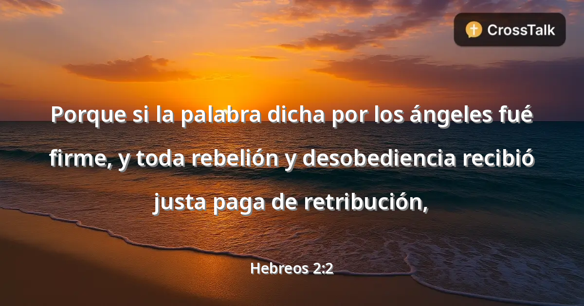 Hebreos 2:2 | Bible Chat