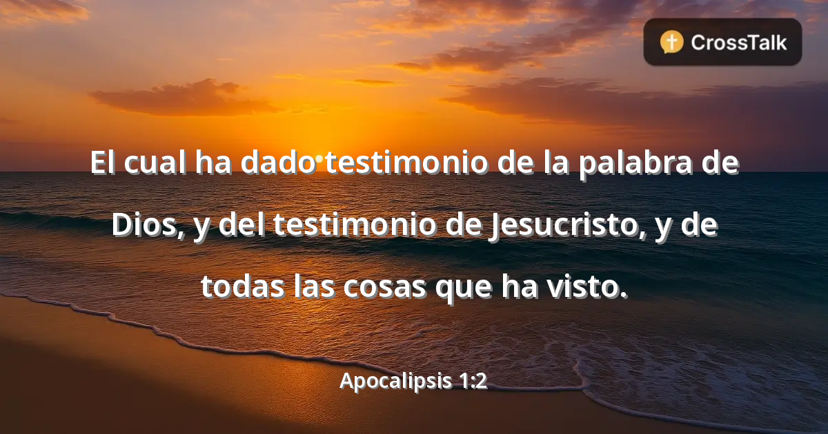 Apocalipsis 1:2 | Bible Chat
