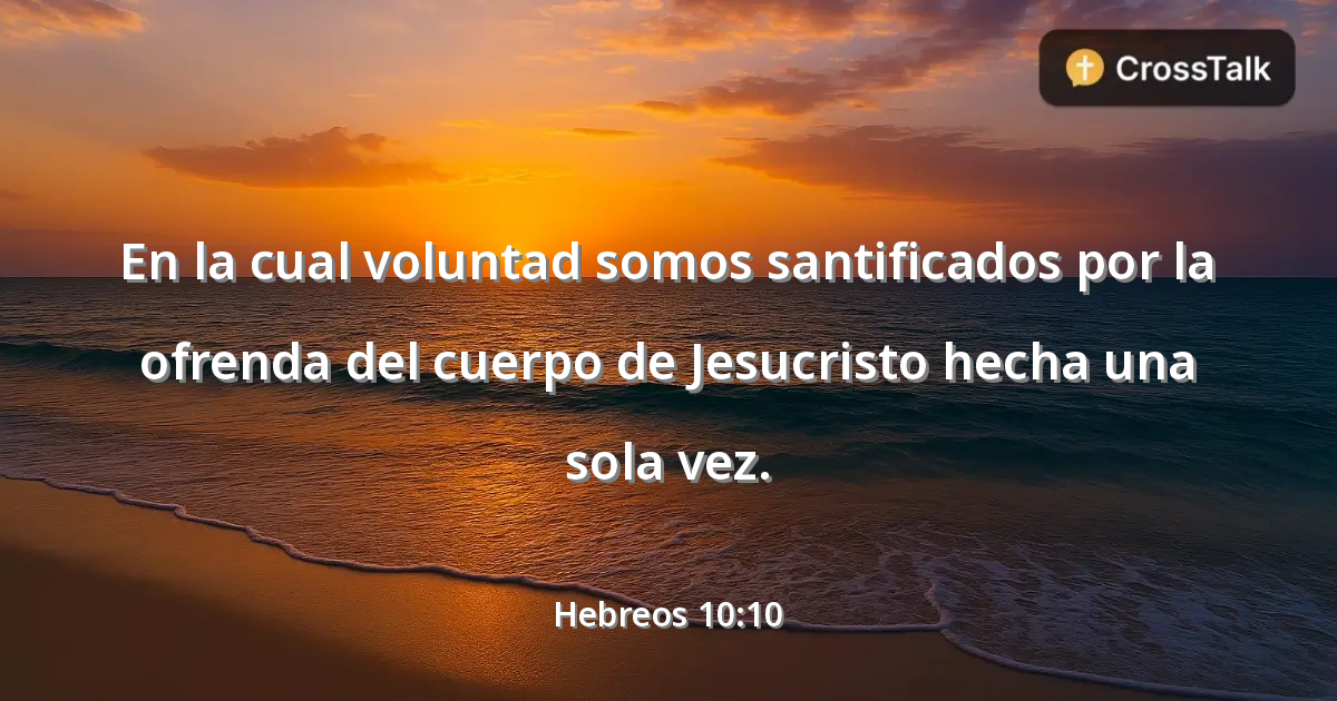 Hebreos 10:10 | Bible Chat