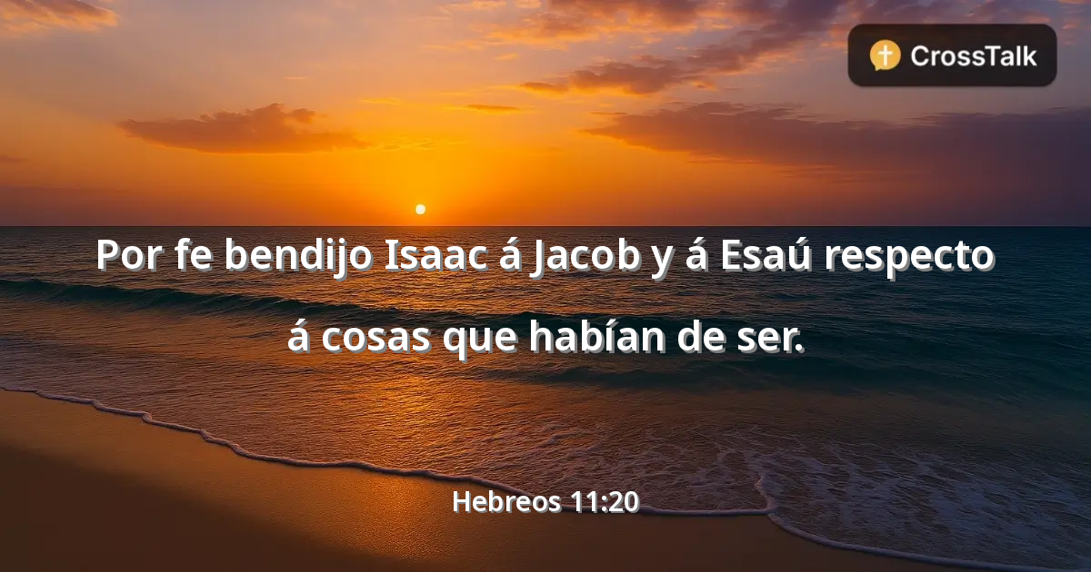 Hebreos 11:20 | Bible Chat