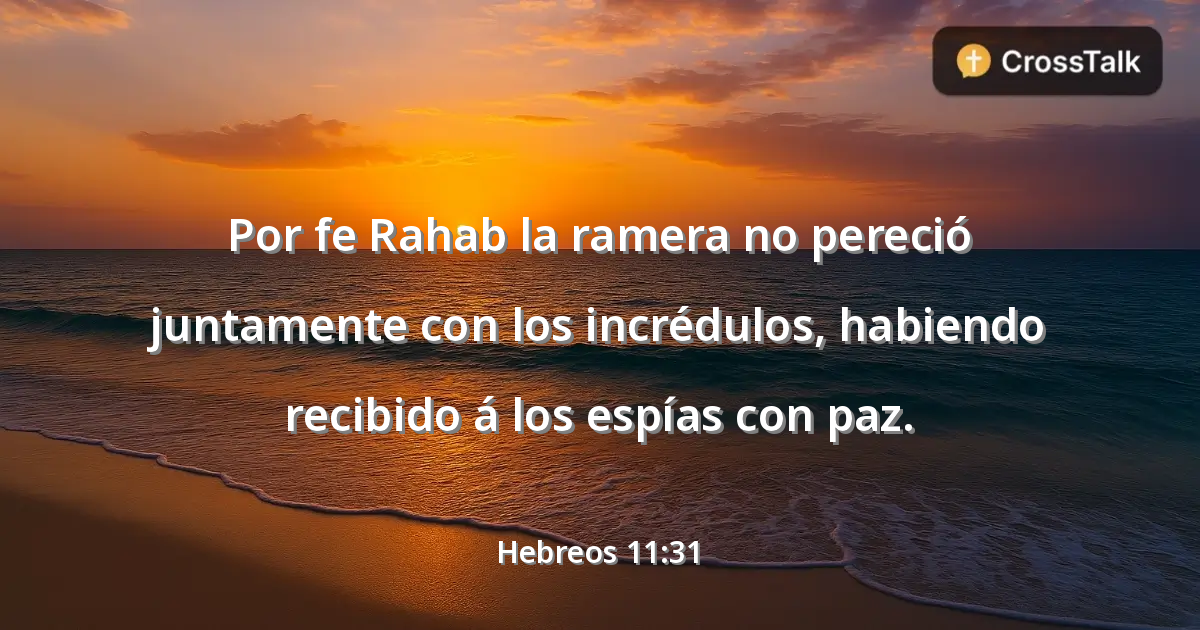 Hebreos 11:31 | Bible Chat
