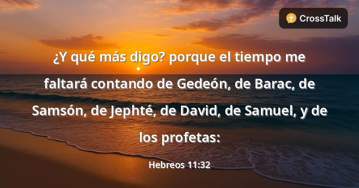 Hebreos 11:32 | Bible Chat