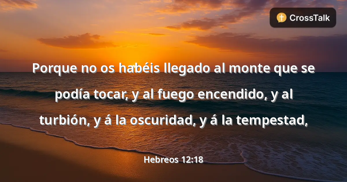 Hebreos 12:18 | Bible Chat