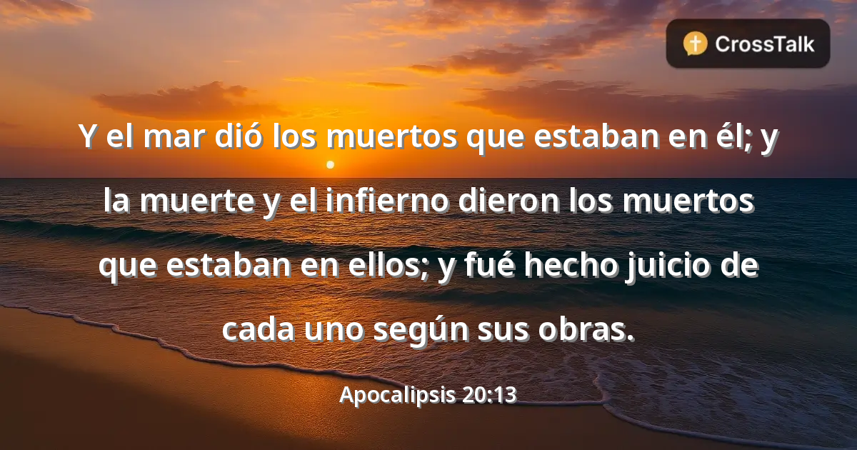 Apocalipsis 20:13 | Bible Chat