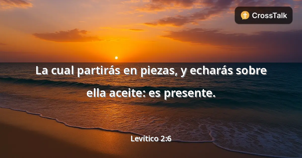 Levítico 2:6 | Bible Chat