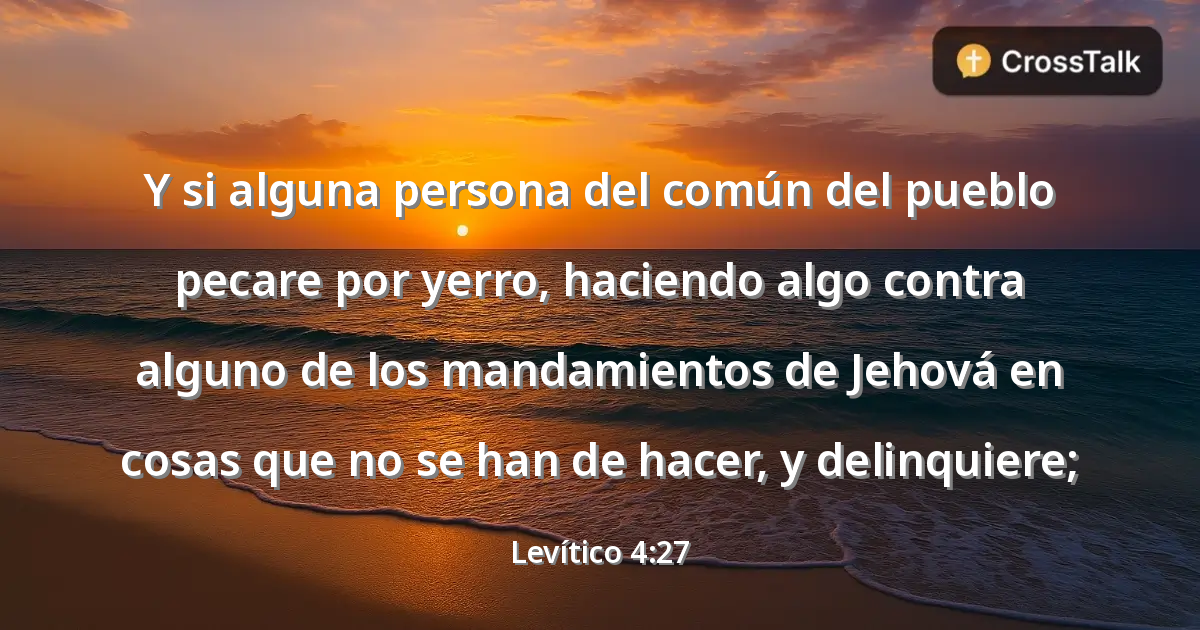 Levítico 4:27 | Bible Chat