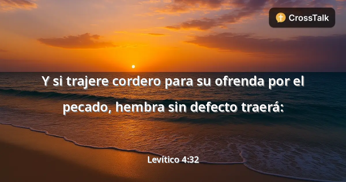 Levítico 4:32 | Bible Chat