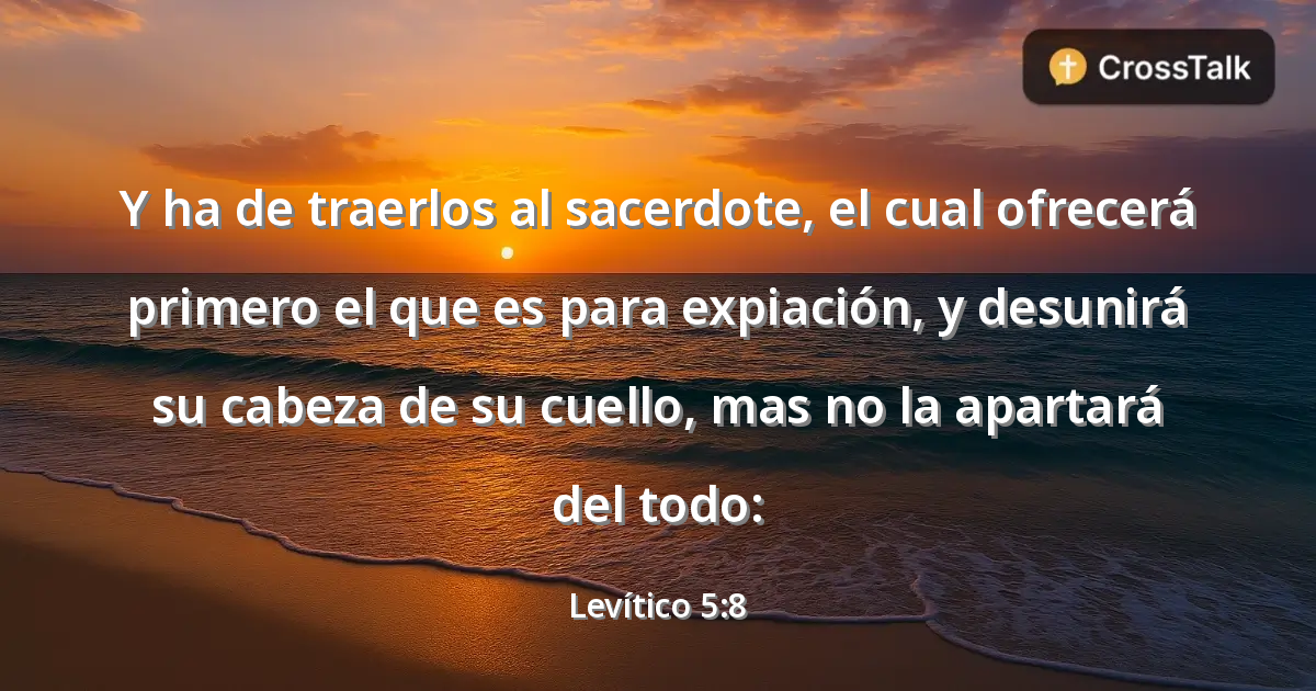 Levítico 5:8 | Bible Chat
