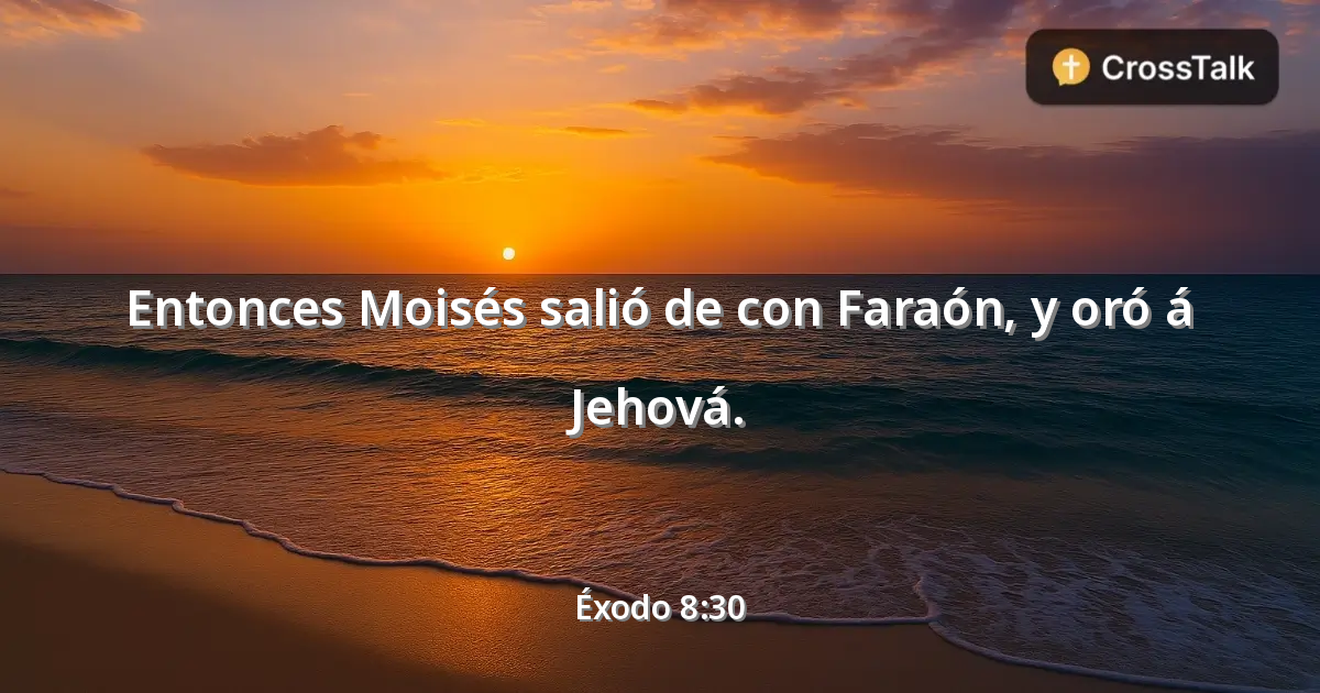 Éxodo 8:30 | Bible Chat