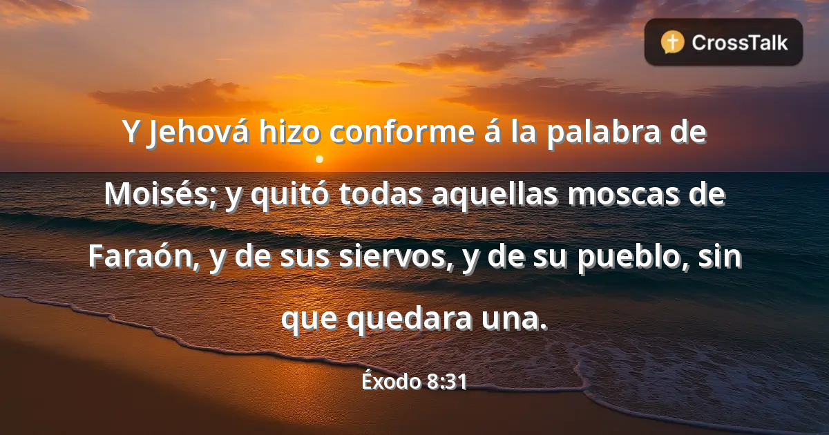 Éxodo 8:31 | Bible Chat
