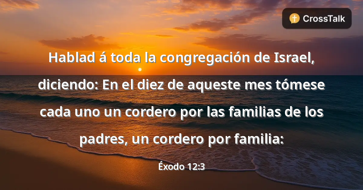 Éxodo 12:3 | Bible Chat