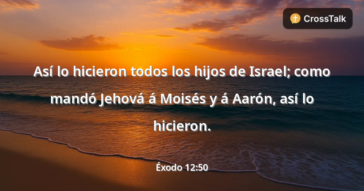 Éxodo 12:50 | Bible Chat