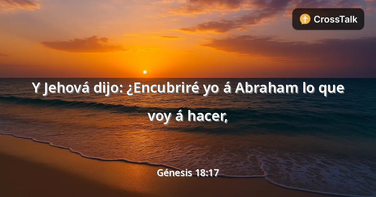 Génesis 18:17 | Bible Chat