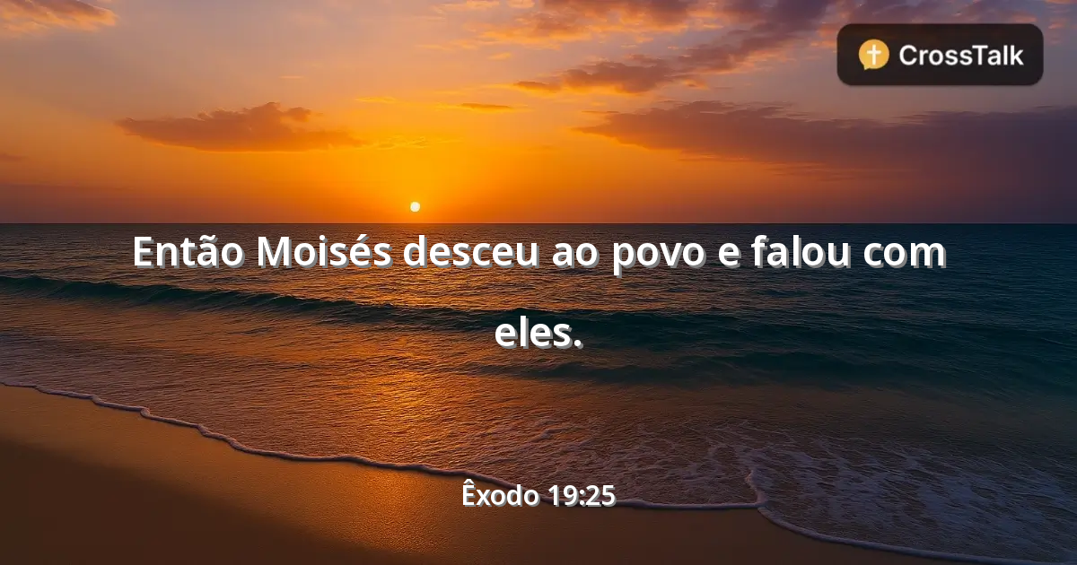 Êxodo 19:25 | Bible Chat