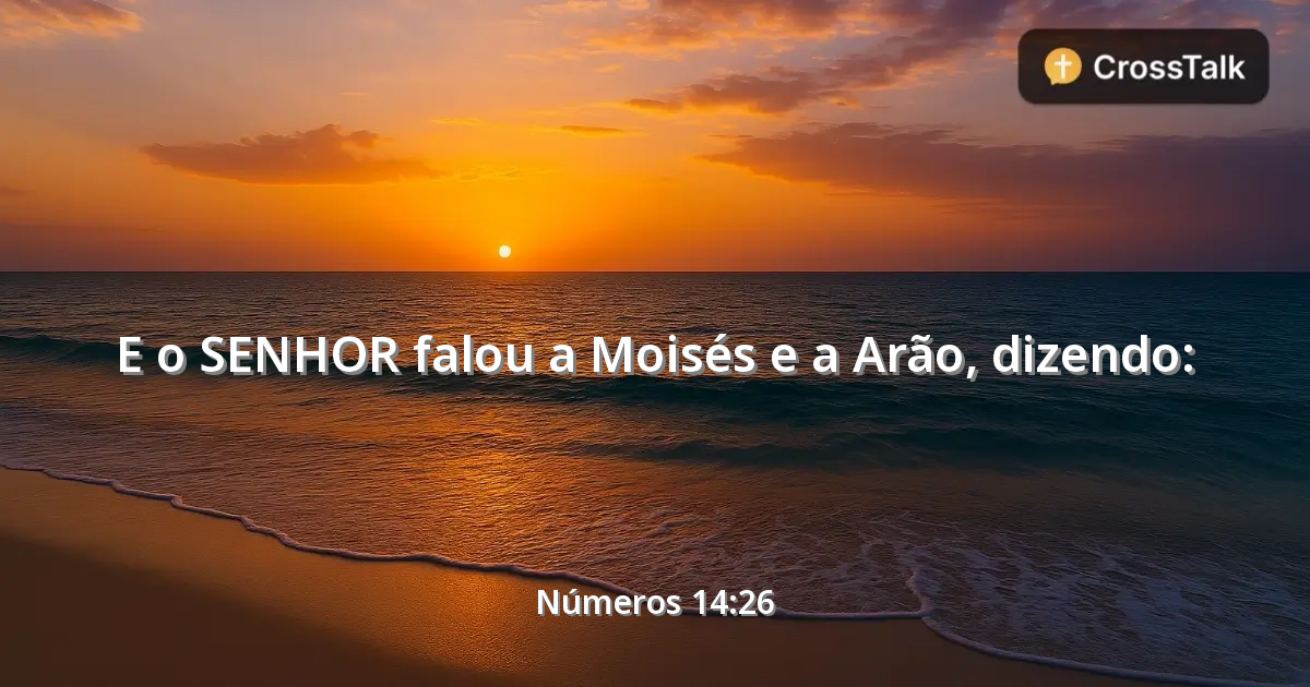 Números 14:26 | Bible Chat