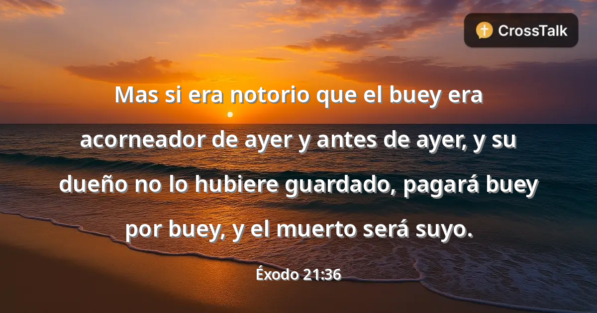 Éxodo 21:36 | Bible Chat
