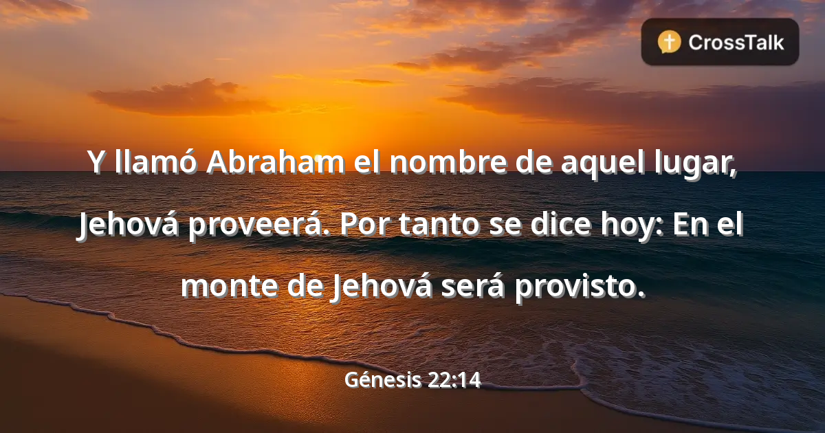 Génesis 22:14 | Bible Chat