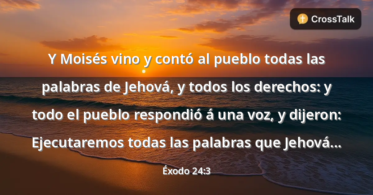 Éxodo 24:3 | Bible Chat