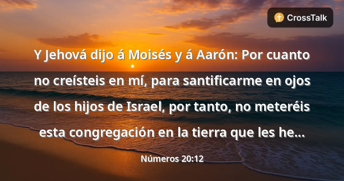 Números 20:12 | Bible Chat