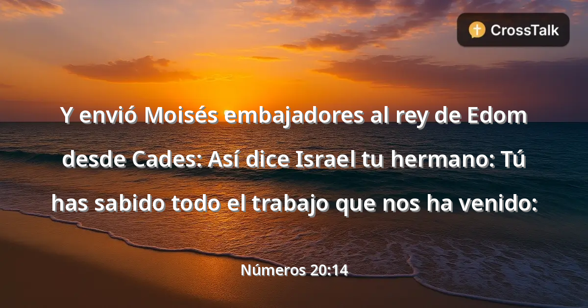 Números 20:14 | Bible Chat