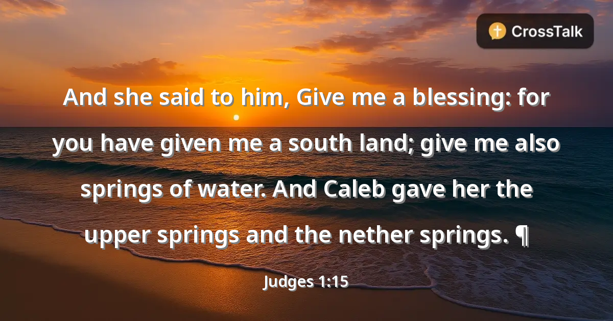 Judges 1:15 | Bible Chat
