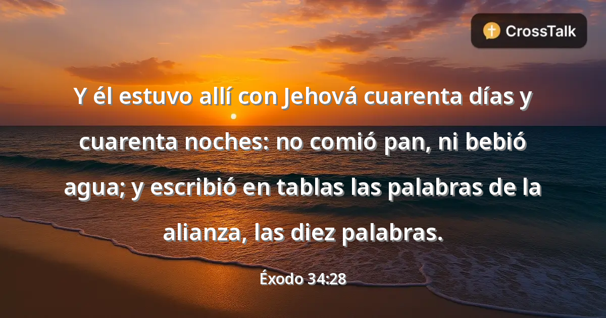 Éxodo 34:28 | Bible Chat
