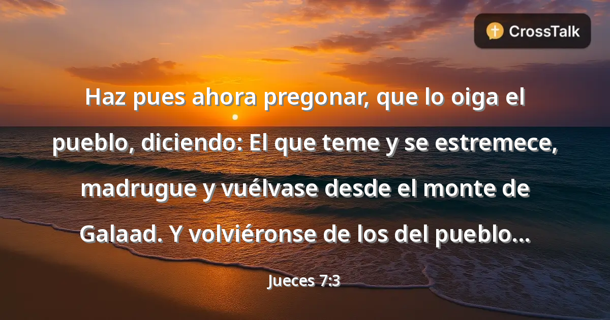Jueces 7:3 | Bible Chat