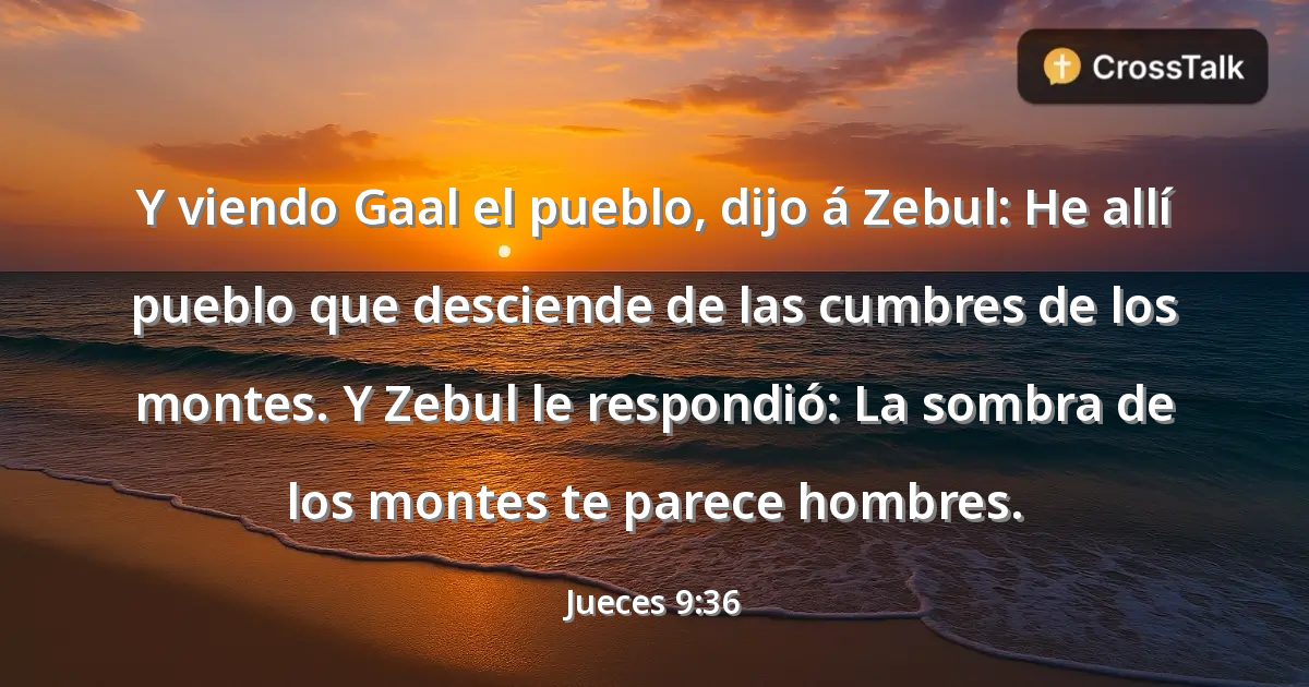 Jueces 9:36 | Bible Chat