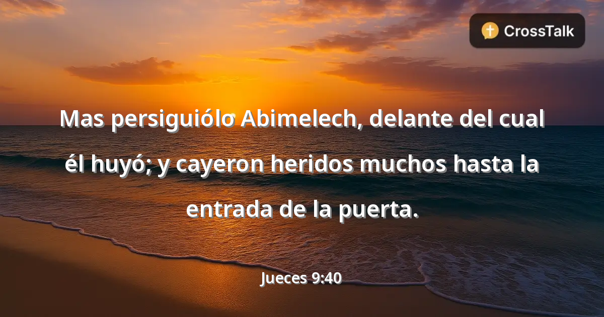 Jueces 9:40 | Bible Chat