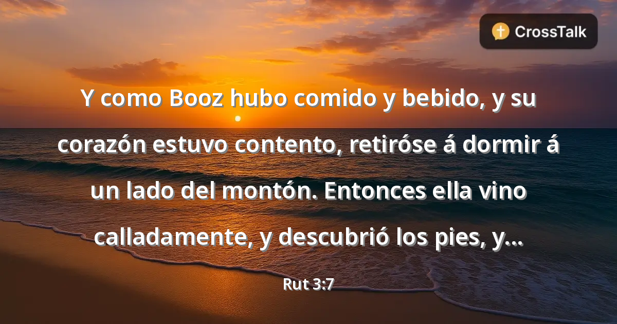 Rut 3:7 | Bible Chat