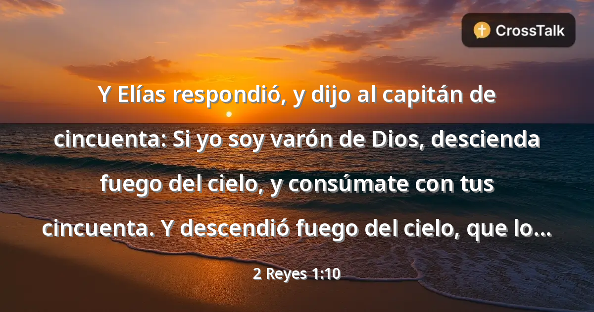 2 Reyes 1:10 | Bible Chat