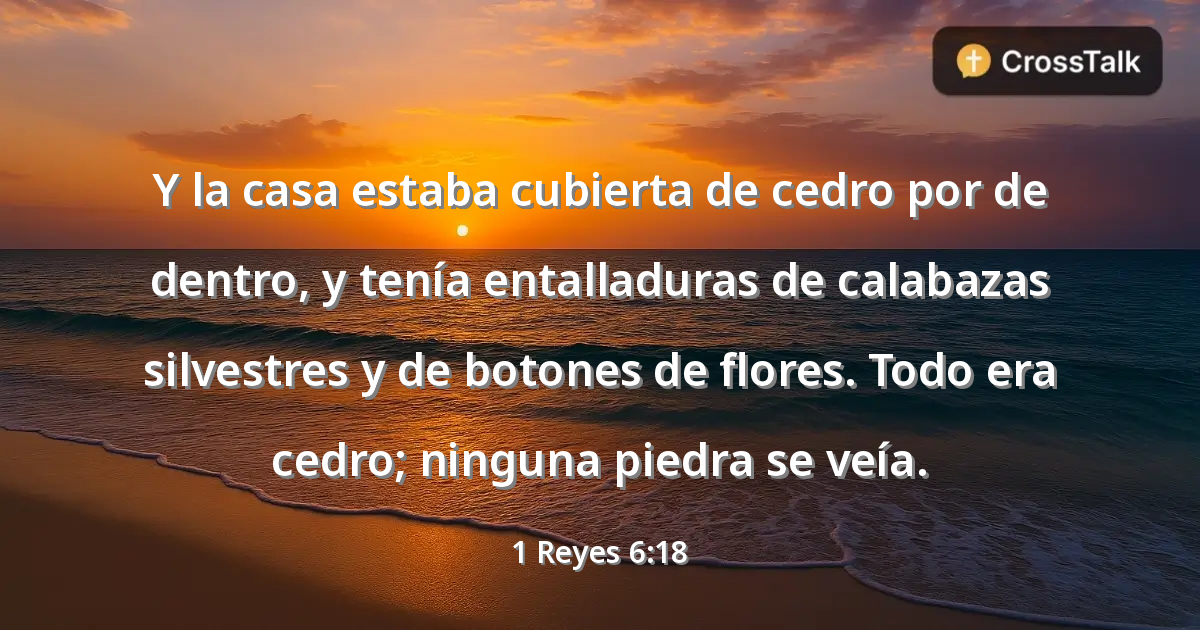 1 Reyes 6:18 | Bible Chat