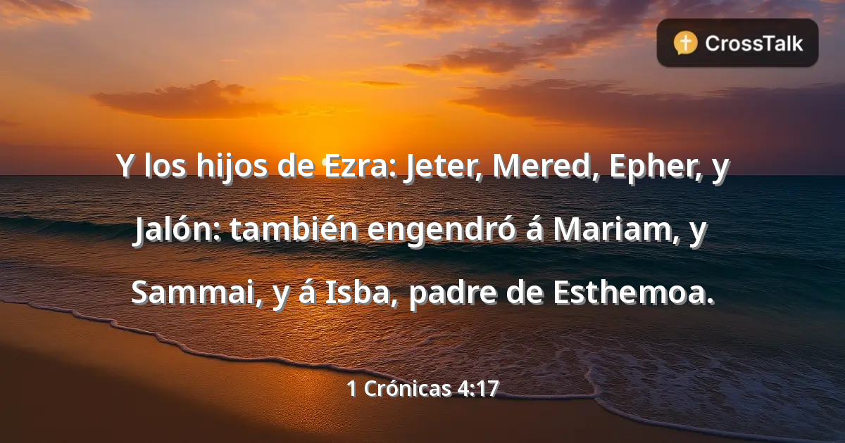 1 Crónicas 4:17 | Bible Chat
