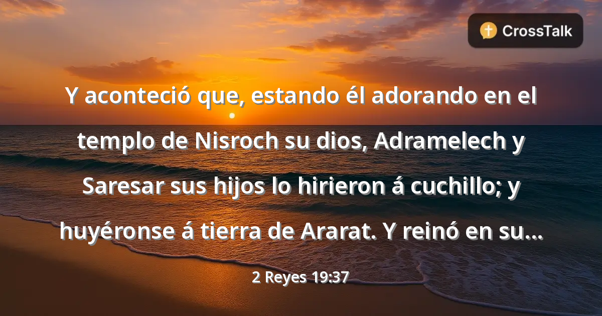 2 Reyes 19:37 | Bible Chat