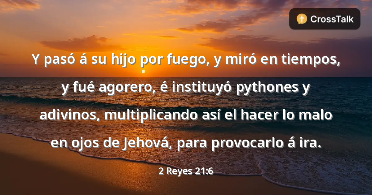 2 Reyes 21:6 | Bible Chat