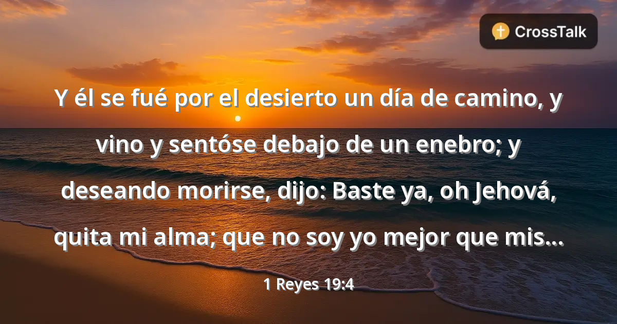 1 Reyes 19:4 | Bible Chat