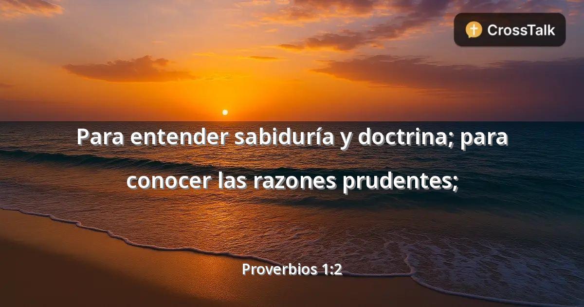 Proverbios 1:2 | Bible Chat
