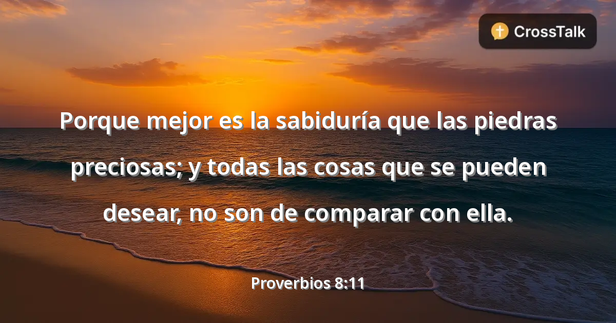 Proverbios 8:11 | Bible Chat