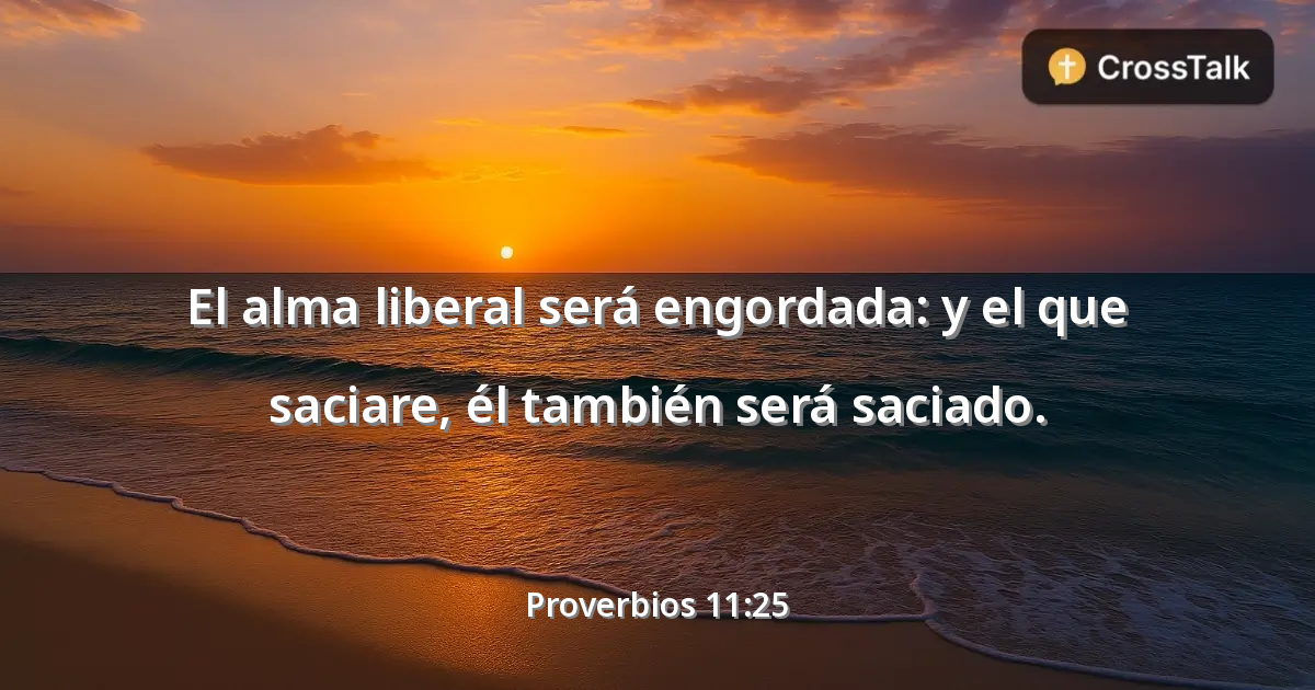 Proverbios 11:25 | Bible Chat