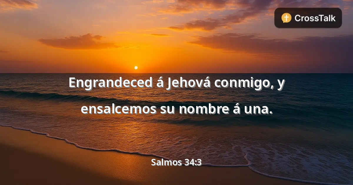 Salmos 34:3 | Bible Chat